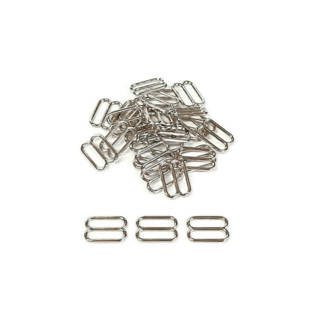 Metal 3 Bar Slides Nickel Plated 16mm - 50mm Tri Glide Adjusters Stron ...