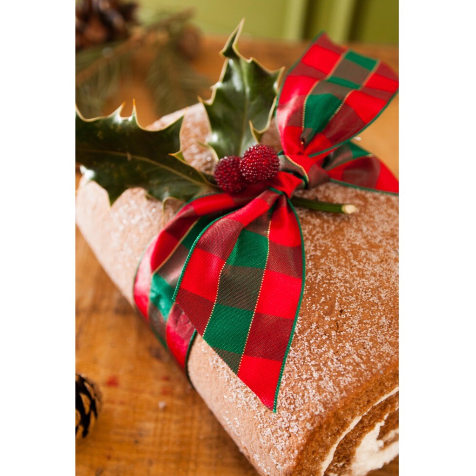 Christmas Ribbon 25mm Wide Gift Wrapping Decorations Presents Crafts ...