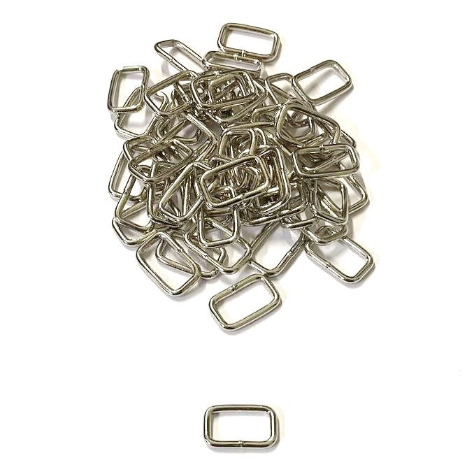 Welded Wire Rectangle Loops Steel Nickel Plated 16mm 20mm 25mm 32mm 38 ...